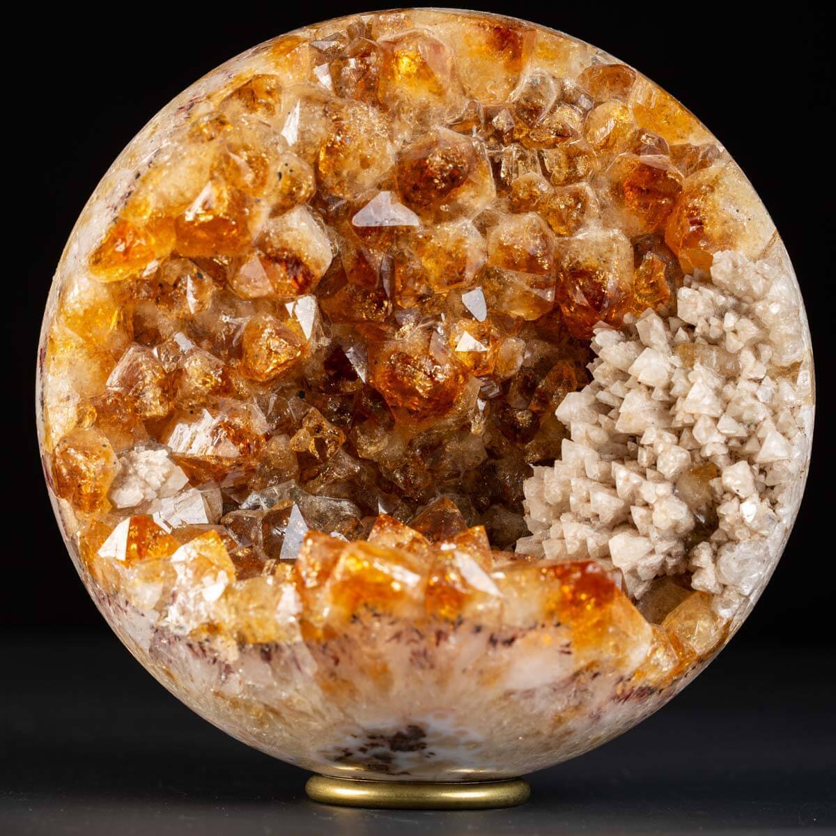 Crystal sphere of citrine. - QCS-06
