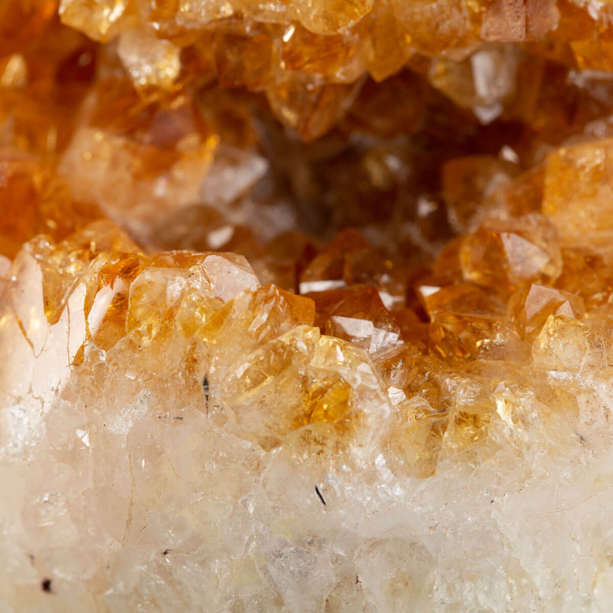 Sphère de géode de citrine - QCS-08