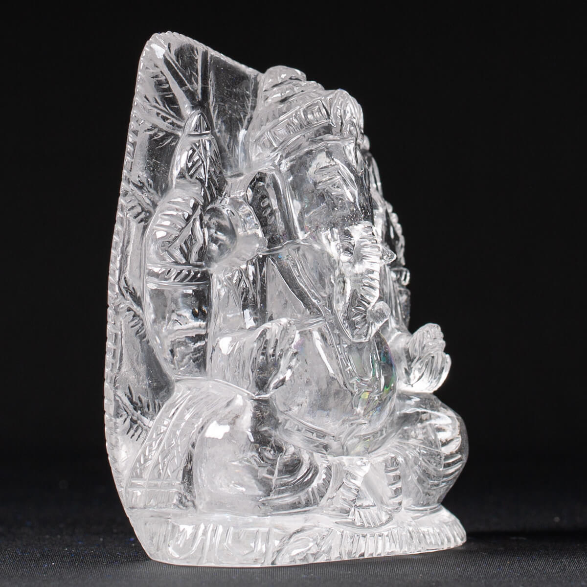Lord Ganesh-Statue aus Quarz