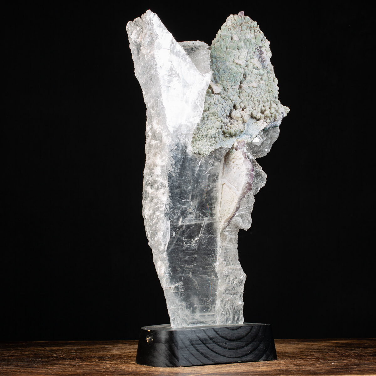 Selenite con calcite e ametista
