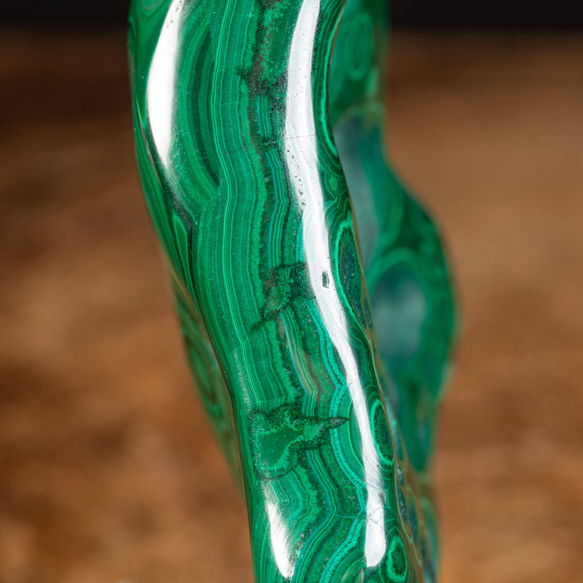 Malachite Prima Scelta Montata su Base - MAC-189