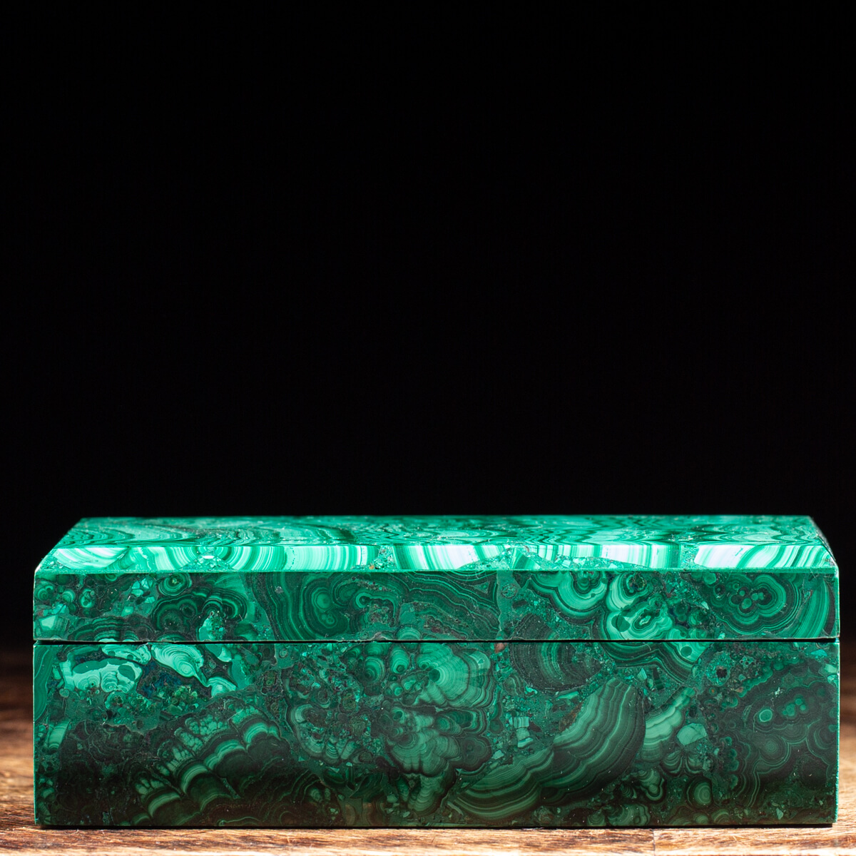 Schmuckkästchen aus Kongo-Malachit