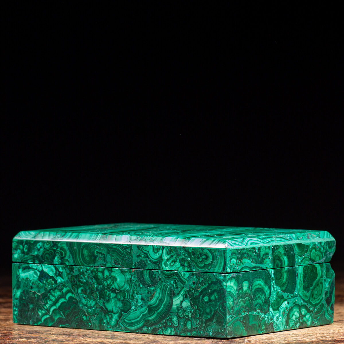 Schmuckkästchen aus Kongo-Malachit