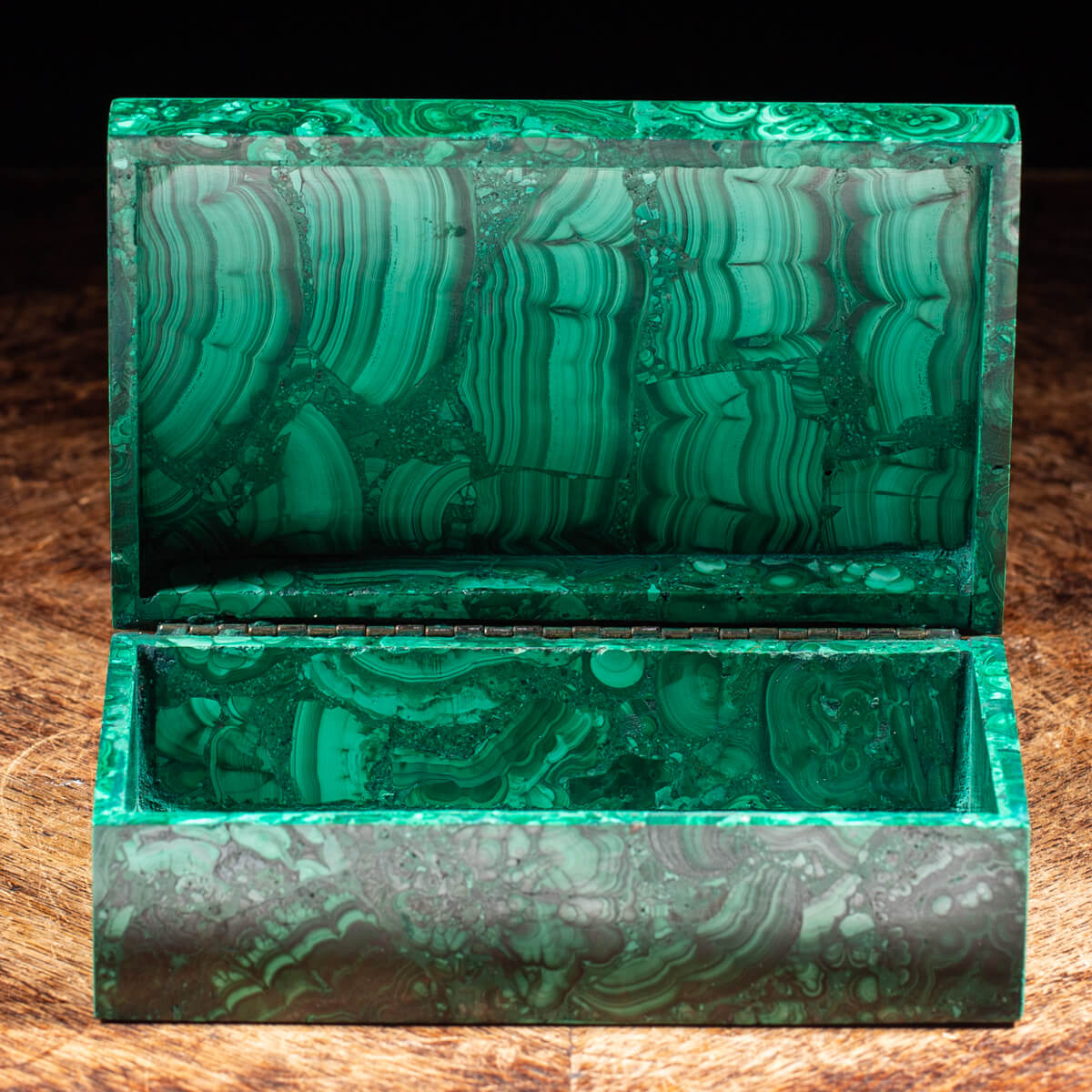 Schmuckkästchen aus Kongo-Malachit