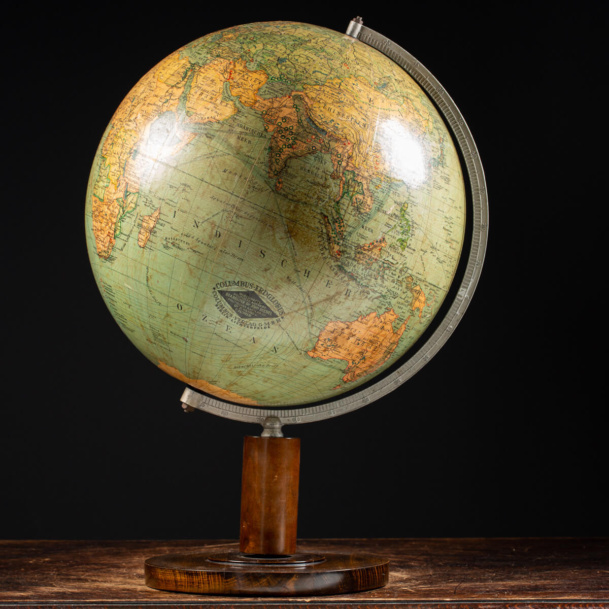 Vintage deutscher Globus