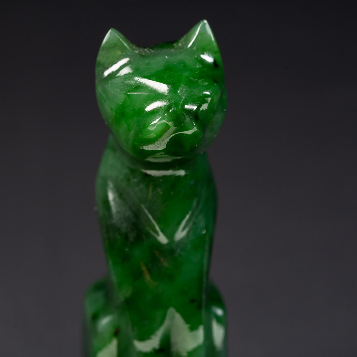 Jade-Katzenstatue
